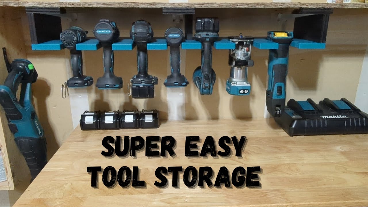 Super Easy Cordless Tool Storage | Makita » Woodworking Ideas & How to ...